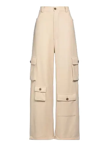 THE FRANKIE SHOP Relaxed Fit Cargo Pants - Beige