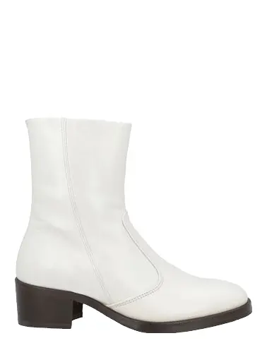 Zadig&Voltaire Leather Ankle Boots - White