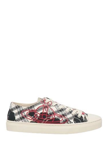 VIVIENNE WESTWOOD Checked Low-top Sneakers - Black