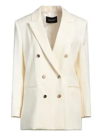 Fabiana Filippi Virgin Wool Double-breasted Blazer - White