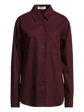 THE FRANKIE SHOP Cotton Shirt - Burgundy