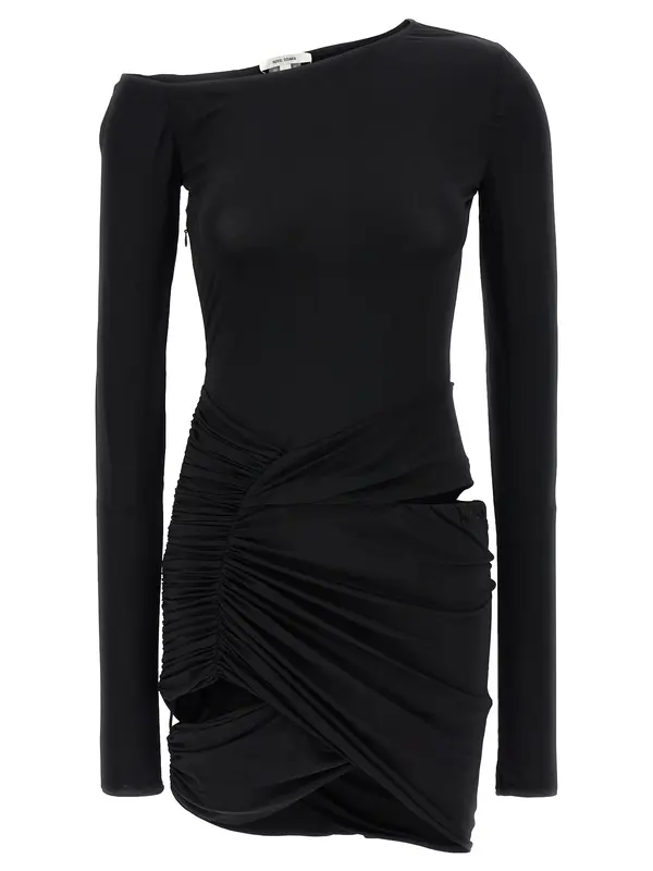 NENSI DOJAKA Asymmetrical Dress - Black