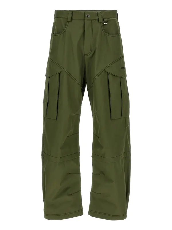 Off White Off-white 'arr Cot Straight Cargo' Pants - Green