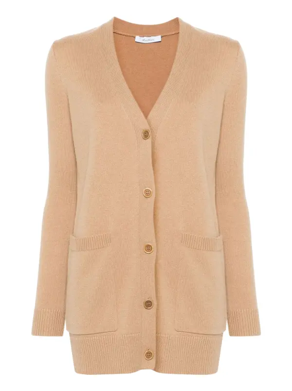 Max Mara Wool-cashmere Blend Cardigan - Camel