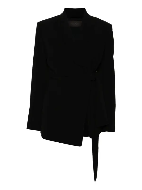 Max Mara Double-breasted Wrap Jacket - Black