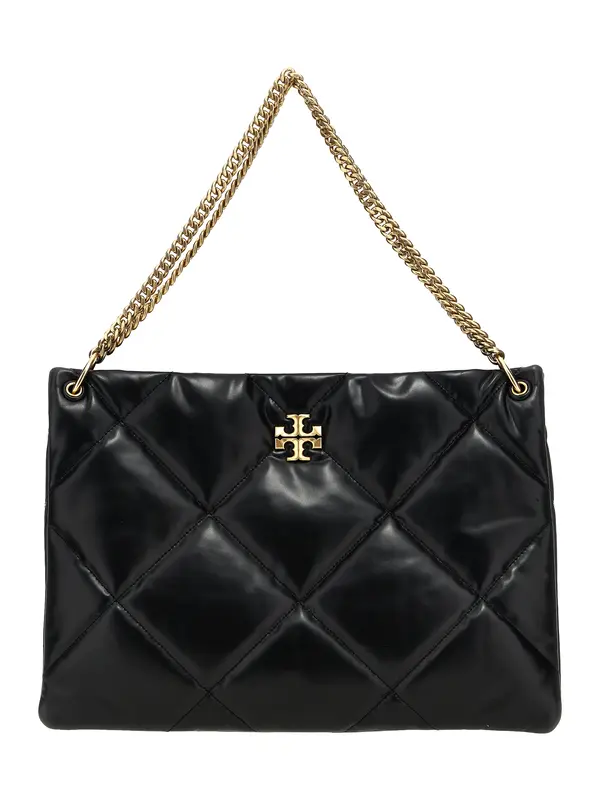 Tory Burch Kira Diamond Quilt Hobo Bag - Black