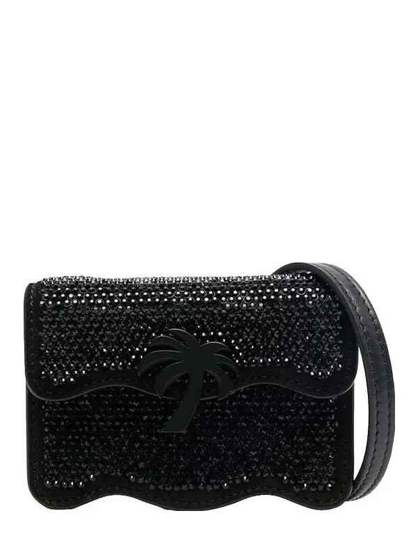 Palm Angels Palm Beach Micro Party Crossbody - Black/silver