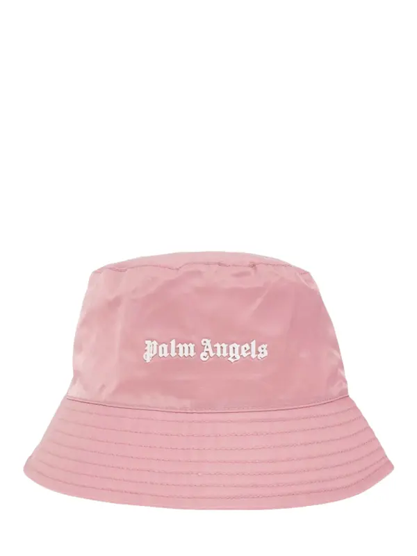 Palm Angels Classic Logo Bucket Hat - Pink/white