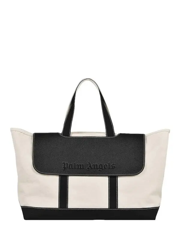Palm Angels Cabas Bag - White/black