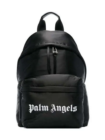 Palm Angels Classic Logo Backpack - Black/white