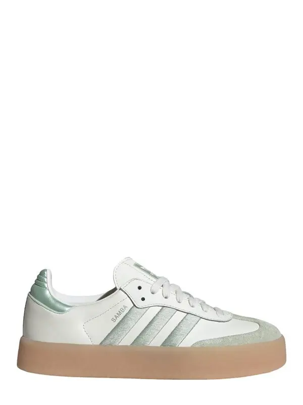 Adidas Sambae Metallic Sneakers - Off White/linen Green/linen Green Metallic