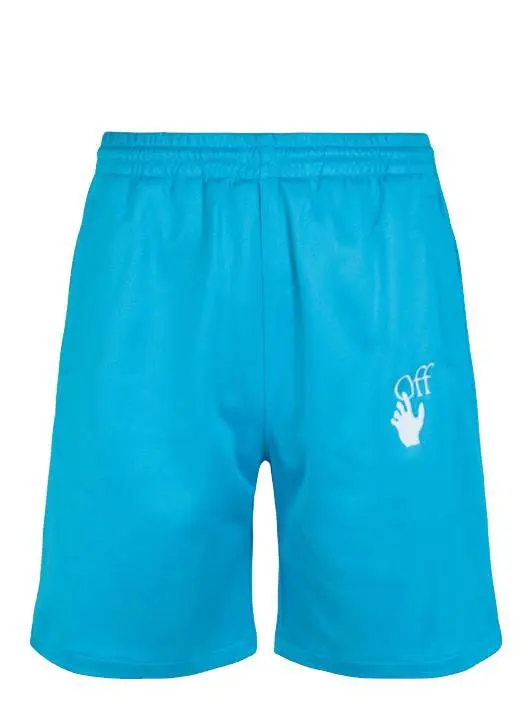 Off-White Hands Off Skate Track Shorts - Blue