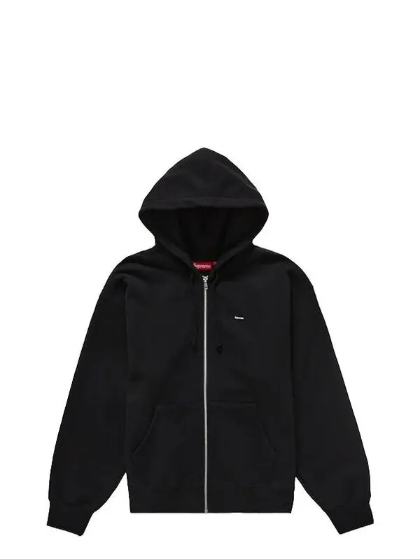 Supreme Small Box Zip Up Hooded Sweatshirt - Black
