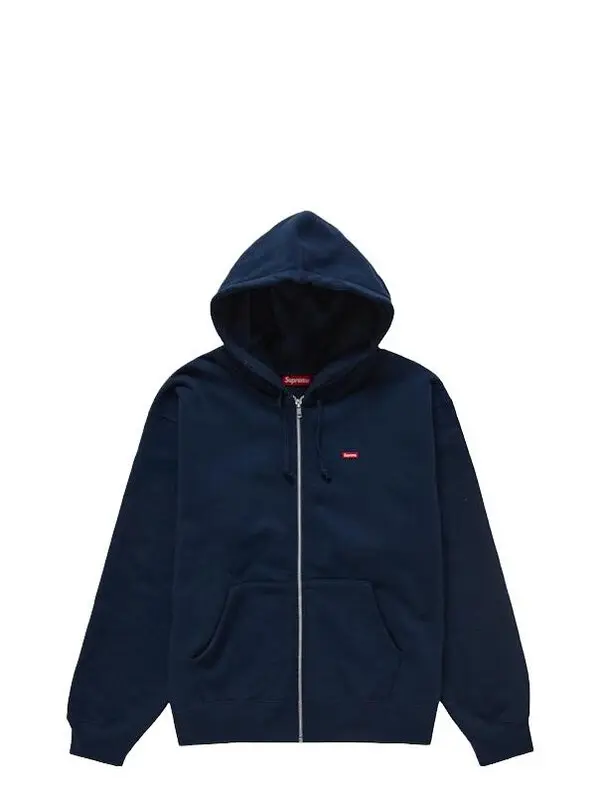 Supreme Small Box Hooded Sweatshirt - Navy Blue