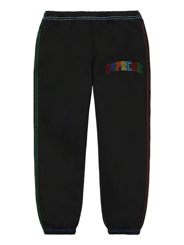 Supreme Big Stitch Sweatpant - Black