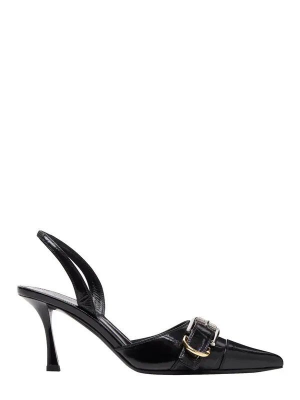 Givenchy Voyou Leather Slingback Pumps - Black