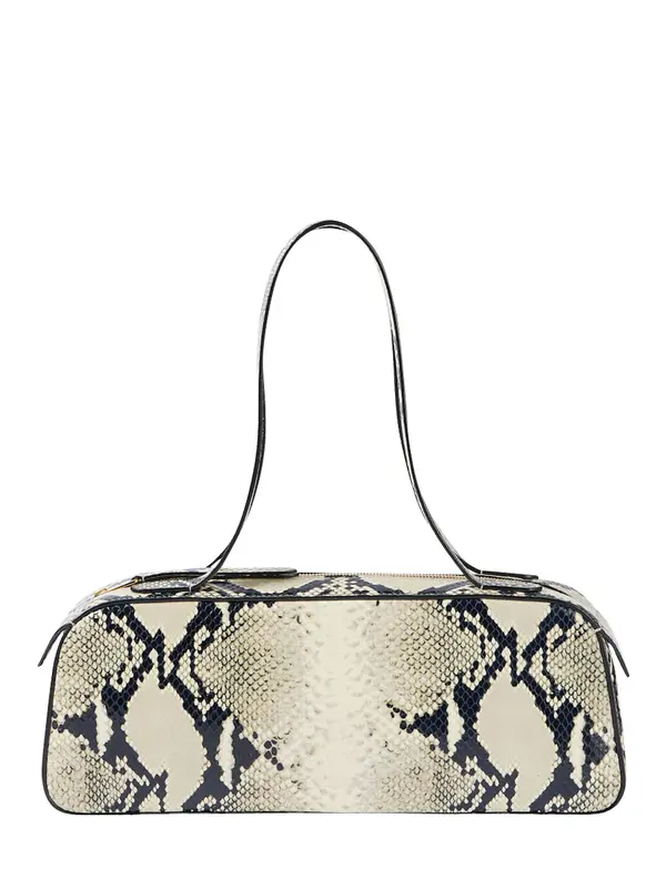 Khaite Simona Snake-effect Shoulder Bag - Beige