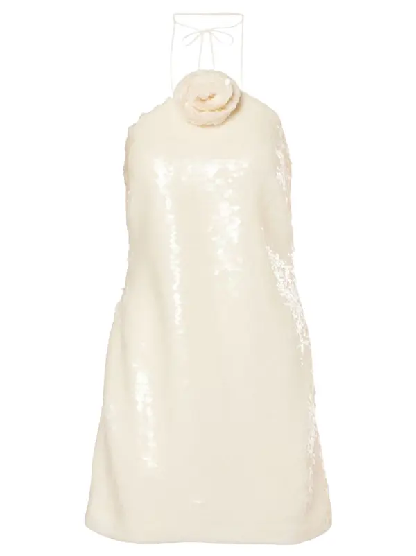 Magda Butrym Sequined Minidress - White