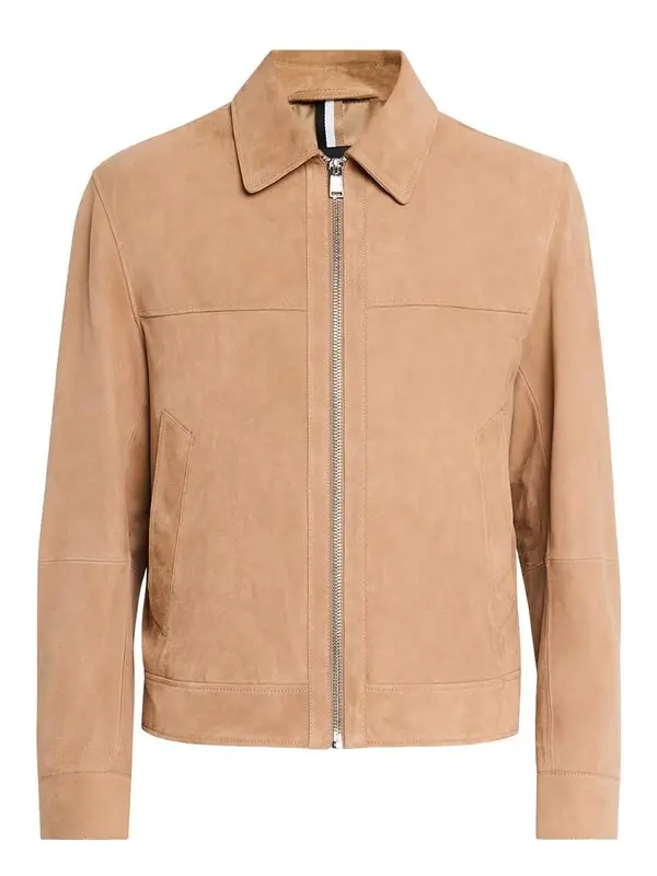 Hugo Boss Malbano Suede Jacket - Beige