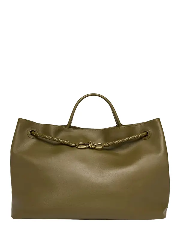 Bottega Veneta Andiamo Large Shoulder Bag - Olive Oil