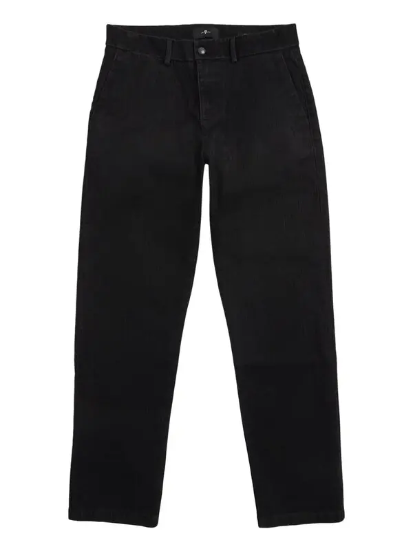 7 For All Mankind Straight Chinos - Black