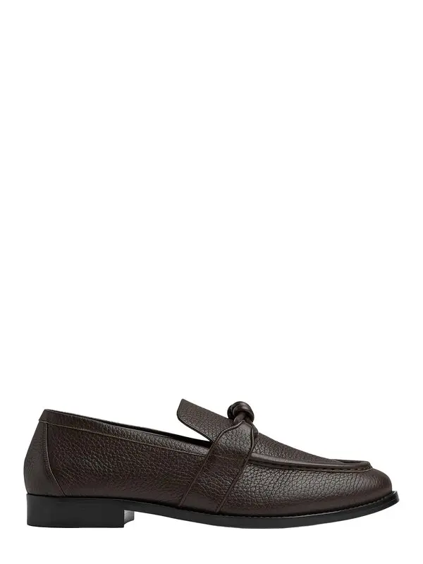 Bottega Veneta Leather Astaire Loafers - Brown