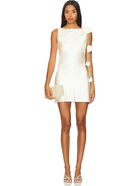 LOVERS AND FRIENDS X Maggie Macdonald Mariam Mini Dress - Ivory