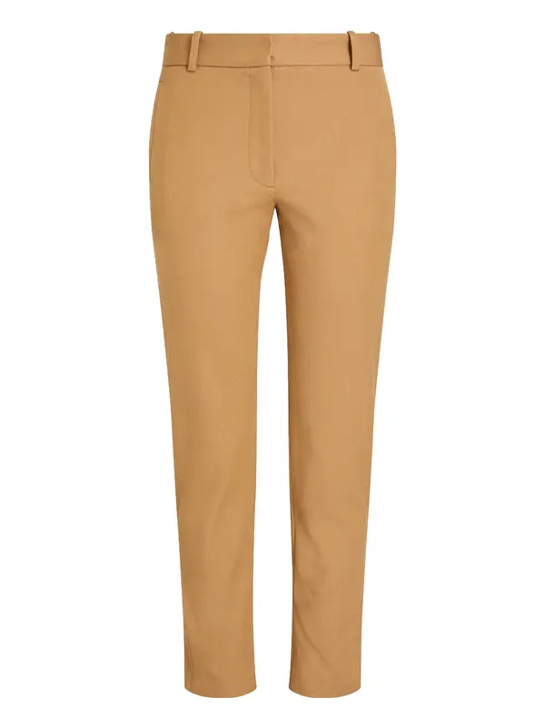 JOSEPH New Eliston Cropped Gabardine Pants - Camel