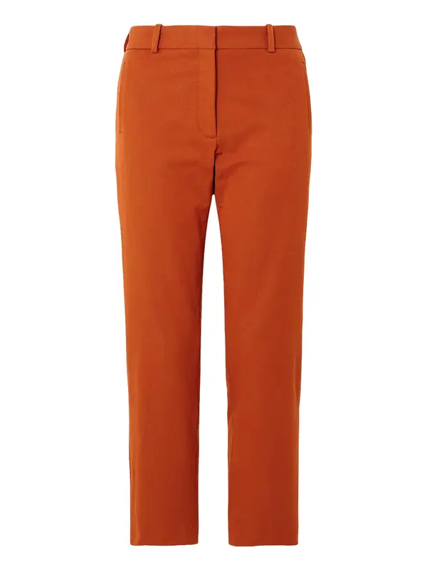 JOSEPH New Eliston Cropped Gabardine Pants - Tan