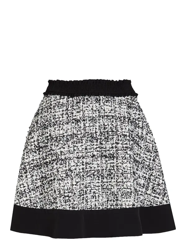 Sandro Sequin-embellished Metallic Tweed Mini Skirt - Black
