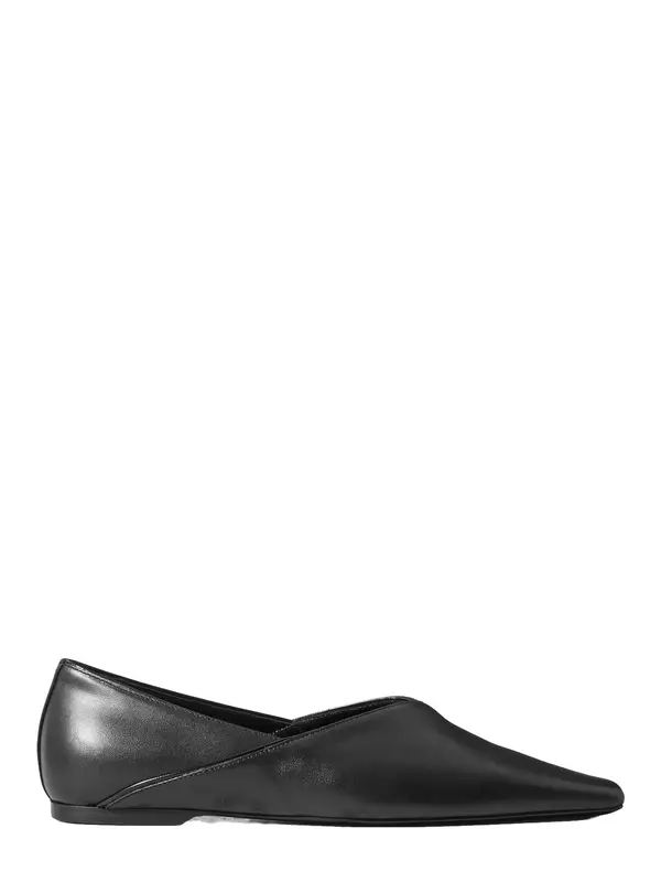 TOTEME The Everyday Leather Ballet Flats - Black