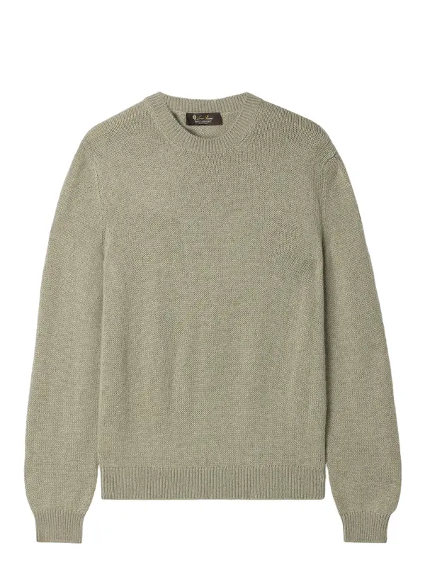 Loro Piana Fobello Cashmere Sweater - Green