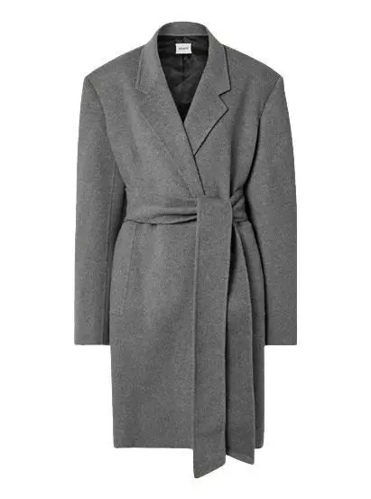 Khaite Annly Wool-felt Coat - Gray