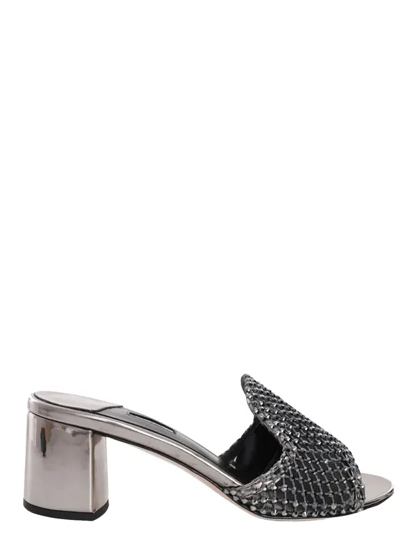 LE SILLA Gilda Crystal-embellished Sandals - Silver