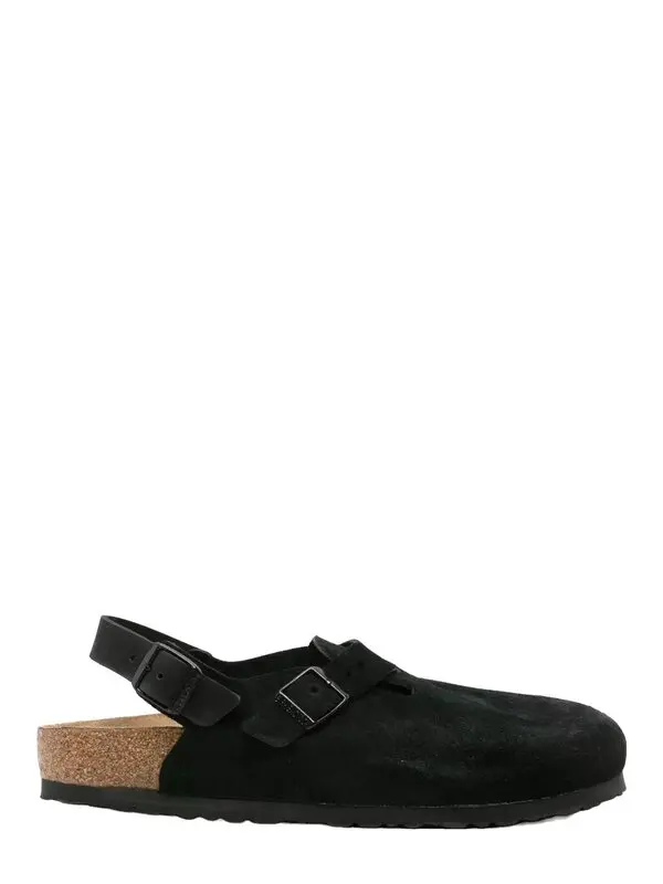 BIRKENSTOCK Tokyo Ii Suede Slides - Black