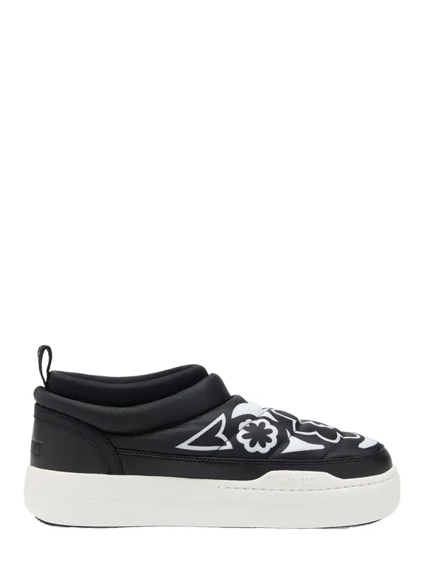 Moon Boot Graphic-print Sneakers - Black