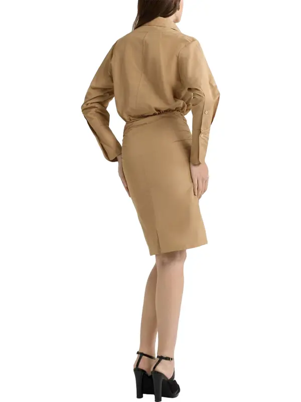 Patou Safari Shirt Dress - Neutrals