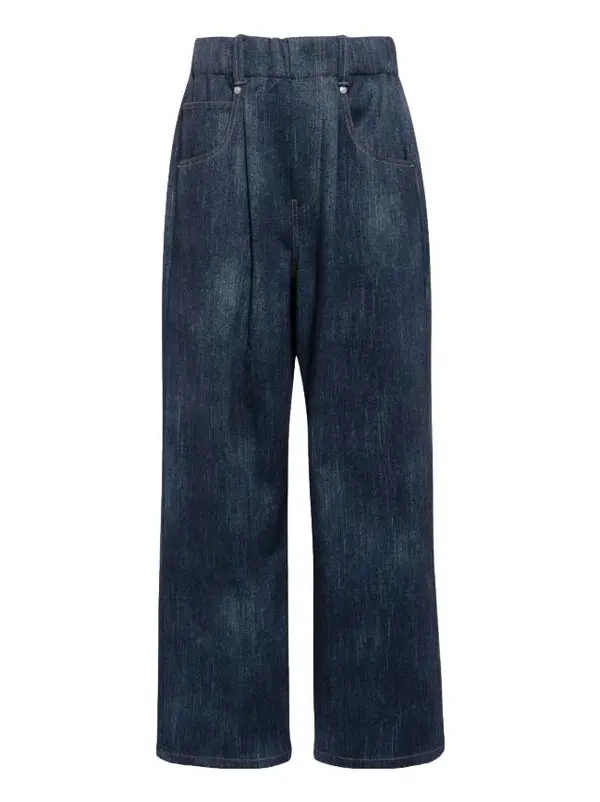 Goen.j Denim Wide-leg Pants - Blue