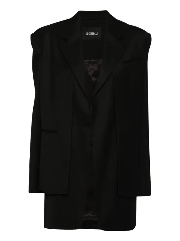 Goen.j Layered Blazer - Black
