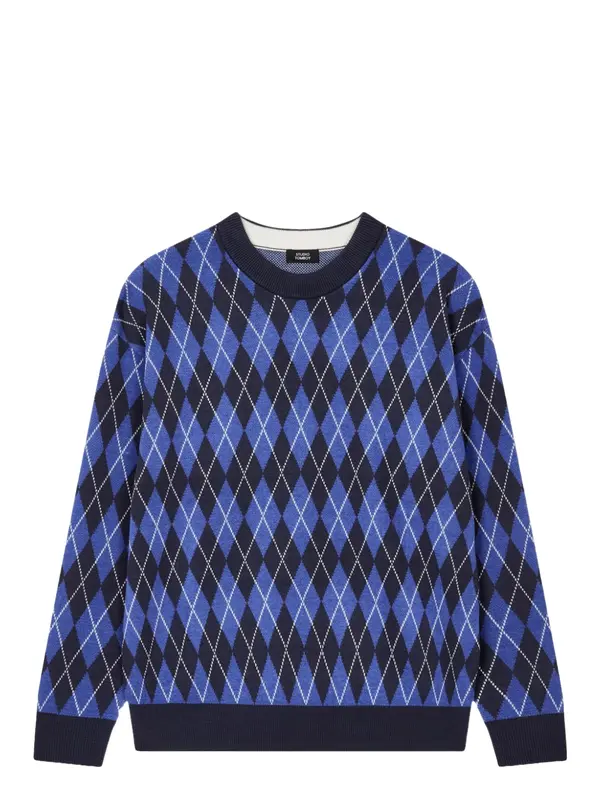 STUDIO TOMBOY Argyle Jumper - Blue