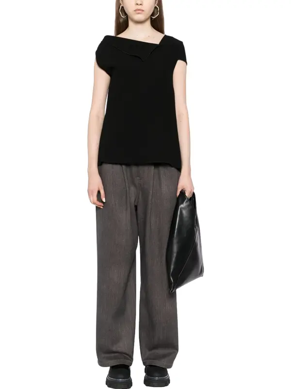 Goen.j Denim Wide-leg Pants - Black