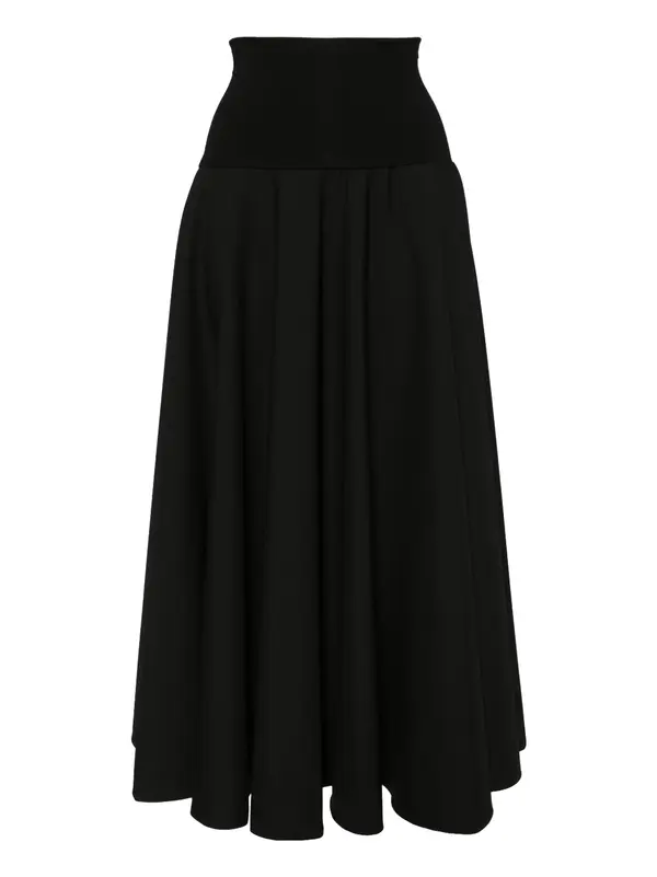 AGNÈS B. Tabou Mid-calf Skirt - Black