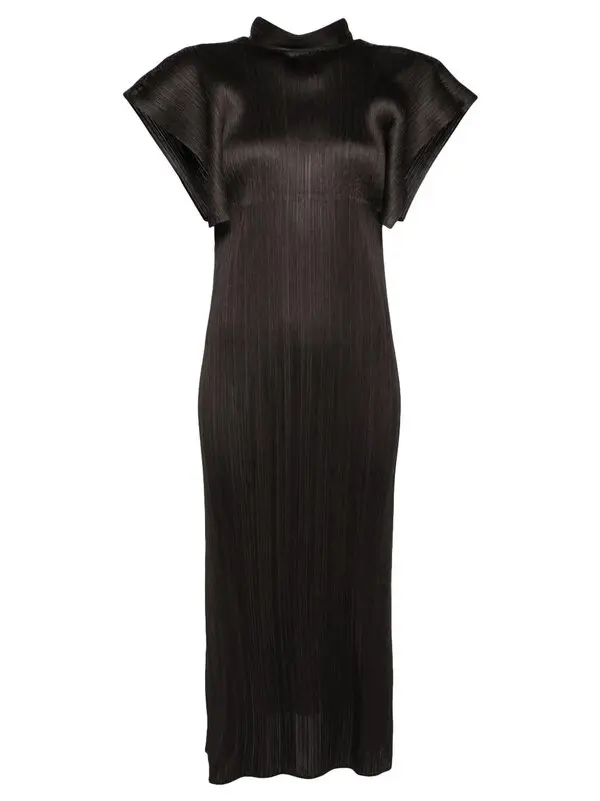 Issey Miyake August Pleated Dress - Grey