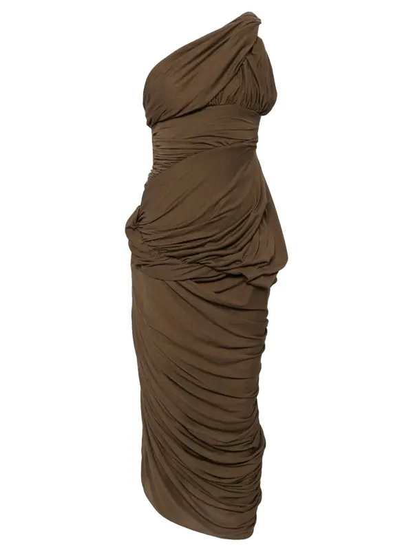 Rick Owens Lido One-shoulder Dress - Brown