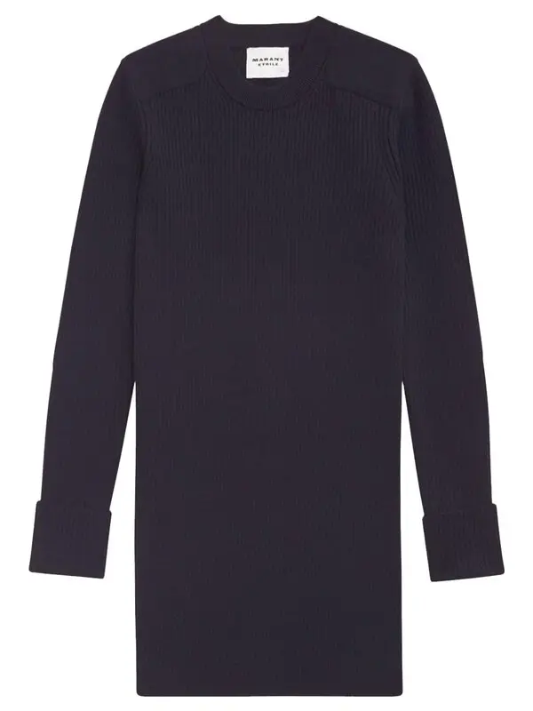 MARANT ETOILE Garner Ribbed-knit Dress - Blue