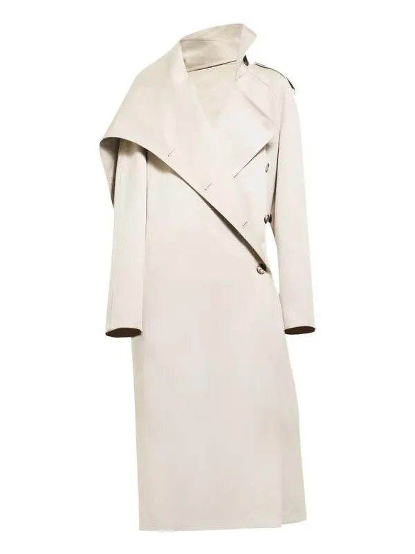 COURREGES Oblique Trench Coat - Neutrals