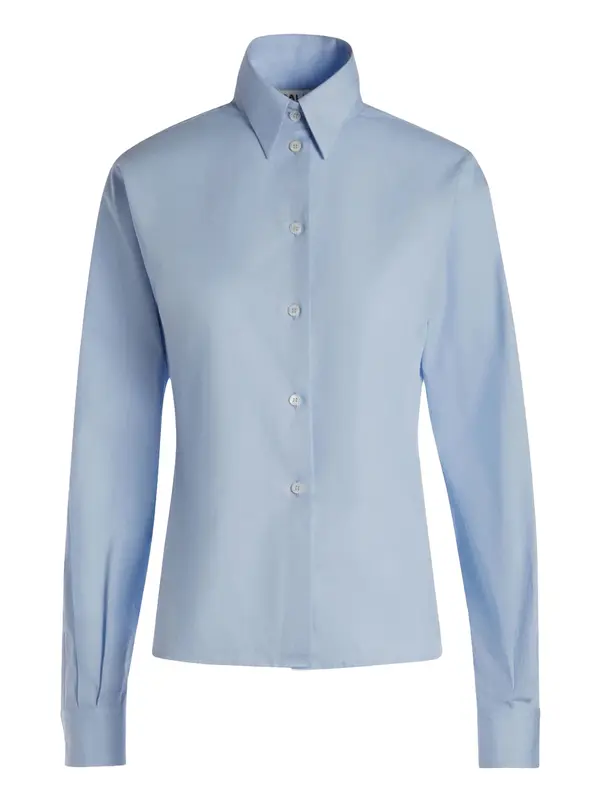 Bally Poplin Shirt - Blue
