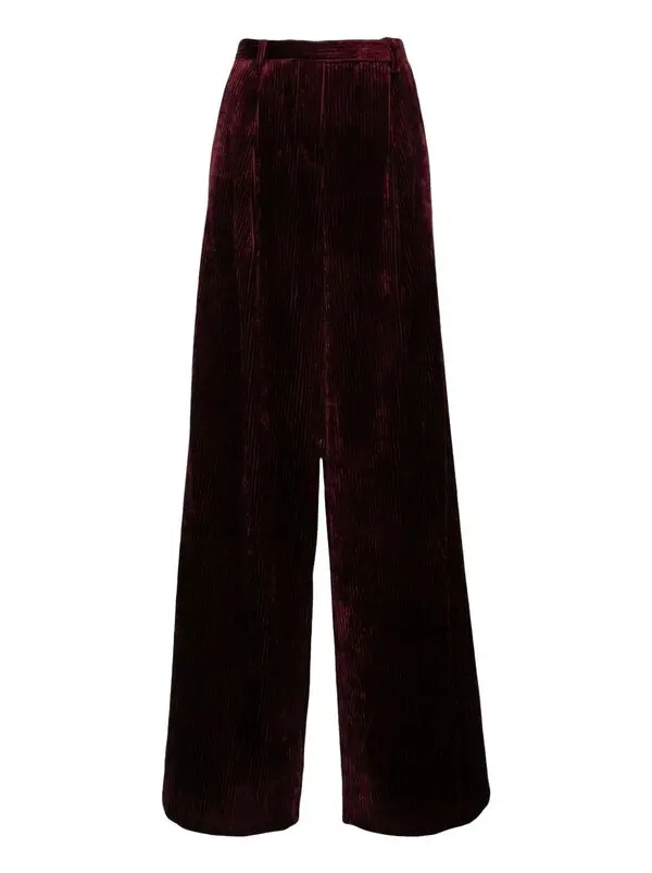 Dorothee Schumacher Pleated Wide-leg Trousers - Red