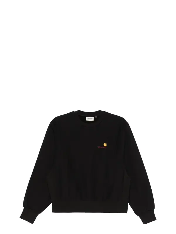 Carhartt Work In Progress American Script Sweatshirt - Black
