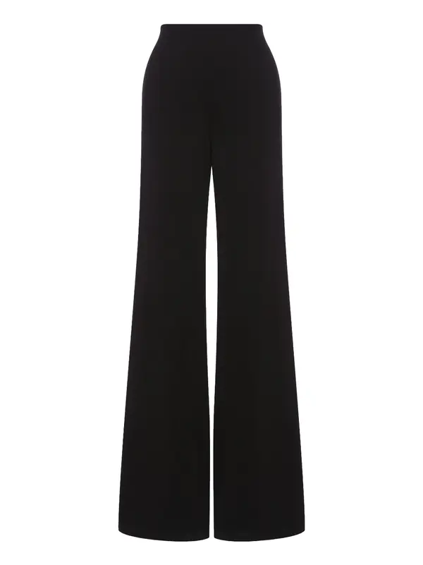 Alberta Ferretti High-rise Palazzo Pants - Black